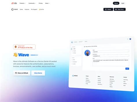 Wave Laravel Themes Templates