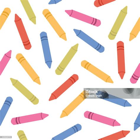 学用品とクレヨンでカラフルなシームレスなパターン学校の背景に戻る 連続文様のベクターアート素材や画像を多数ご用意 連続文様 小学校
