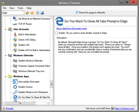 Enable Do You Want To Close All Tabs Prompt In Edge