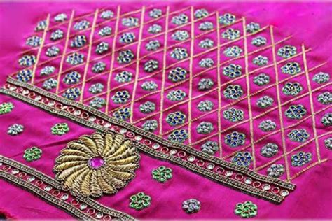 Aari Work Blouse Hand Designs Online Jobs Mahadjobs