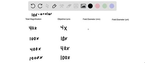 Solved Using The Same Total Magnifications From The Table Above