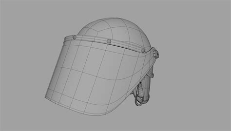 Helmet With Glass Visor 3d Model Cgtrader