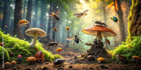 Fungi Bacteria And Insects Break Down Decaying Organic Matter In A