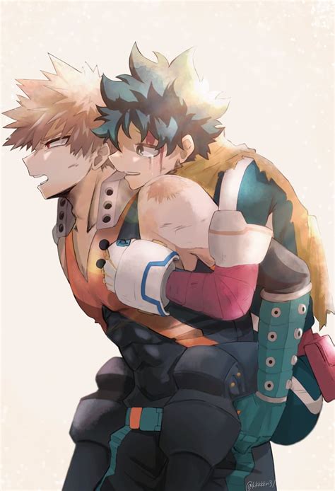 Midoriya Izuku And Bakugou Katsuki Boku No Hero Academia Drawn By