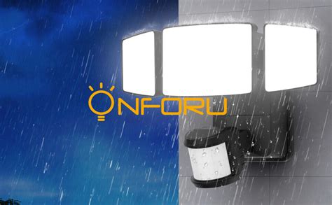 Motion Lights Outside Without Wire 32w 3 Head Dusk To Dawn And Motion