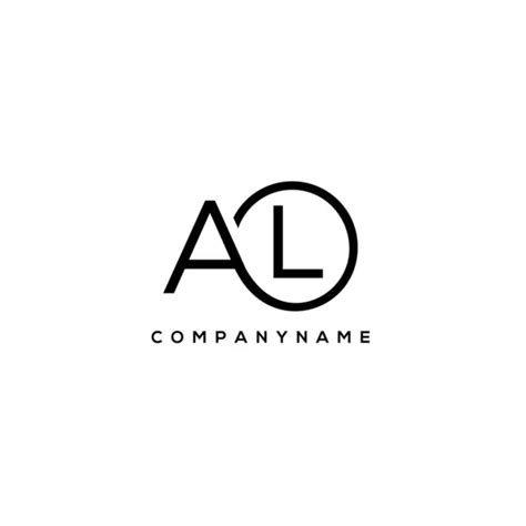 Initial al logo letter imágenes de stock de arte vectorial Depositphotos