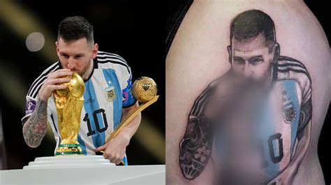 Tatuaje Fallido La Copa Grande Y Venosa Que Besó Messi