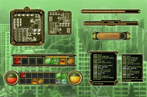 Post Apocalyptic Game Ui By Craftpixnet Graphicriver