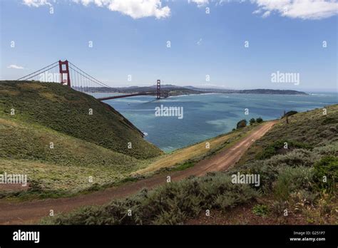 View Of The Golden Gate Bridge And San Francisco Bay From Marin