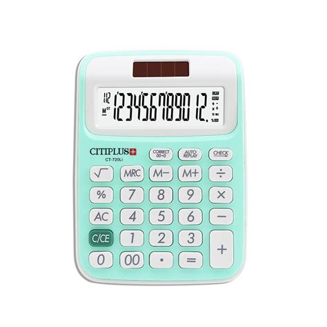 Electronic Calculator เครื่องคิดเลข รุ่น Citiplus Ct 720li แบบตั้งโต๊ะ