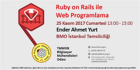 Ruby On Rails Ile Web Programlama Eğitimi Tmmob Bilgisayar