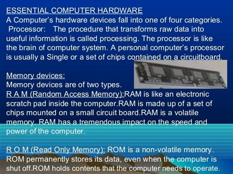 Basics Of Computer System Ppt