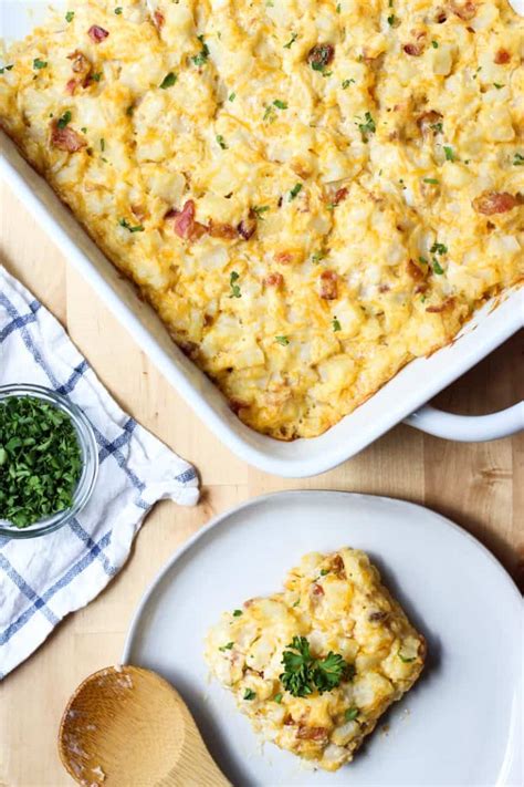 Cheesy Bacon Potato Casserole Joyous Apron