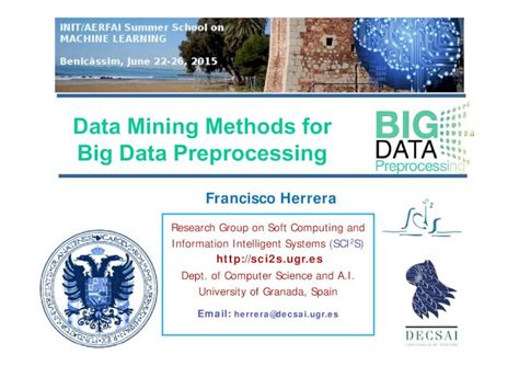 pdf data mining methods for big data preprocessing ugrsci2s ugr es