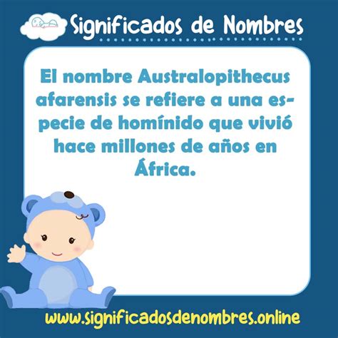 Significado De Australopithecus Afarensis 【 Apodos Origen Y MÁs