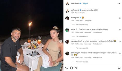 La Cena Romántica Del Kun Agüero Y Sofía Calzetti Que Interrumpió Un