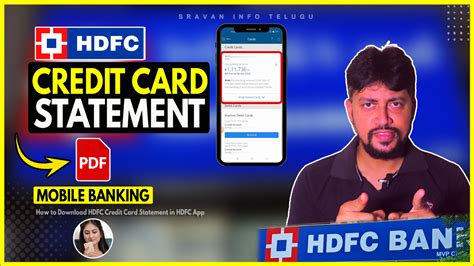 Hdfc Credit Card Statement Download Using The Hdfc Mobile Banking App