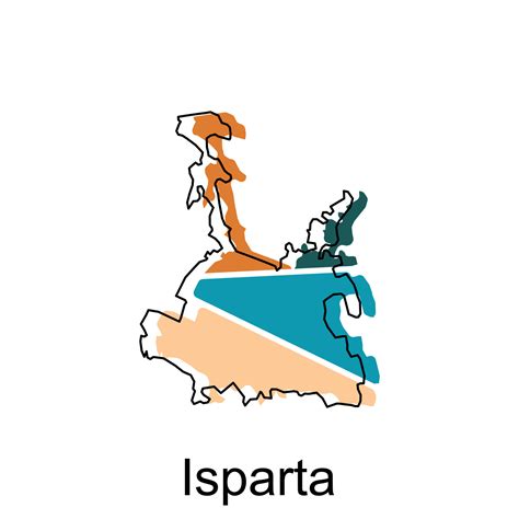 Map Of Isparta Illustration Design Turkey World Map International