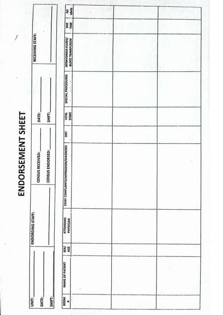 Sample Word Copy For Documentation In Ward Duty Docx