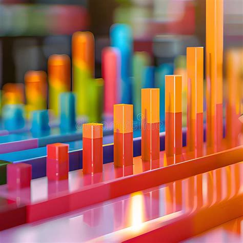 Colorful Bar Graph Displaying Data On A Financial Bus Stock
