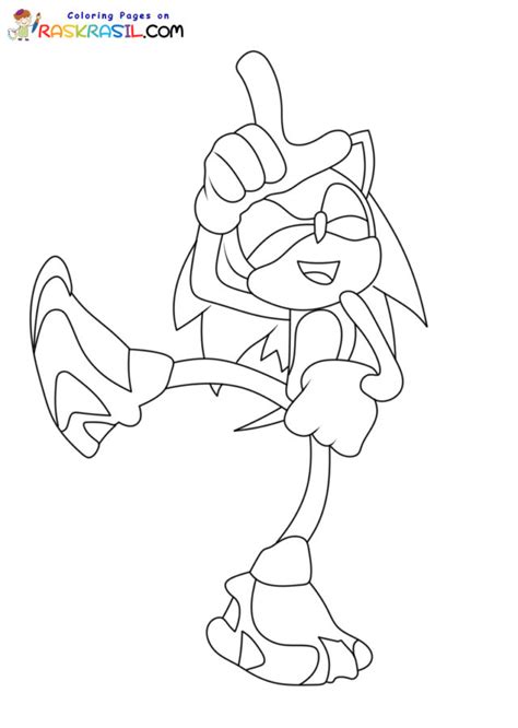 Sonic Prime Coloring Pages