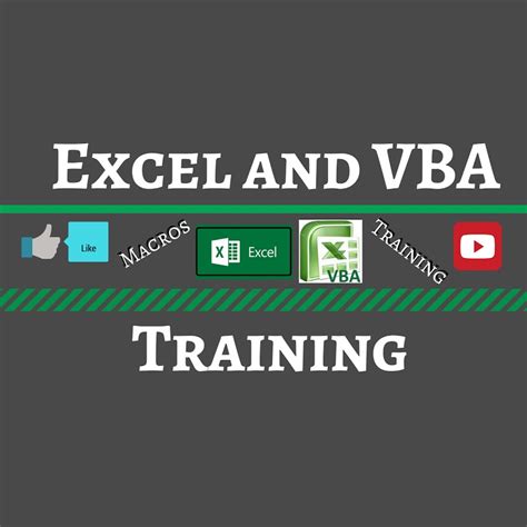 vba and excel training youtube
