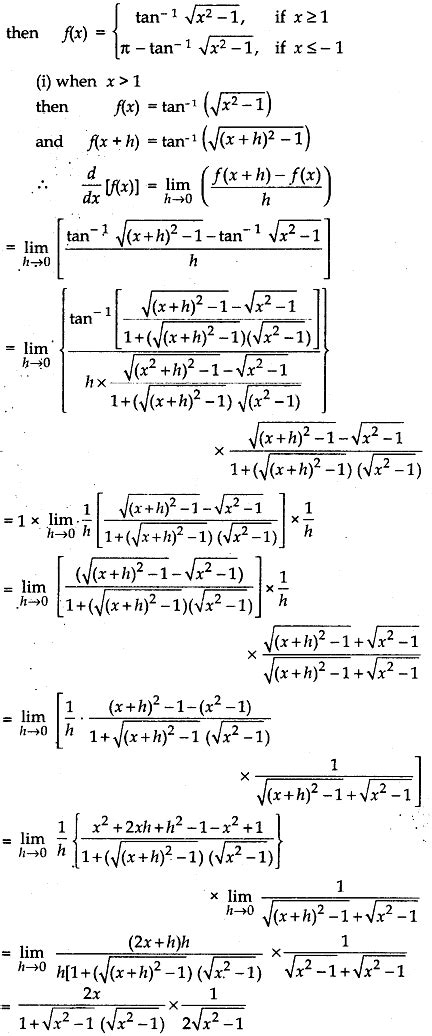 Derivatives Of Inverse Trigonometric Functions Of Continuity And