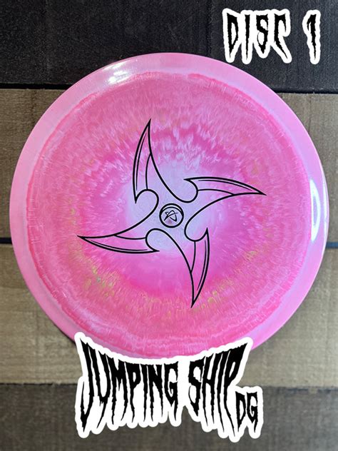 F7 500 Spectrum Plastic Manji Shuriken Stamp Jumping Ship Dg