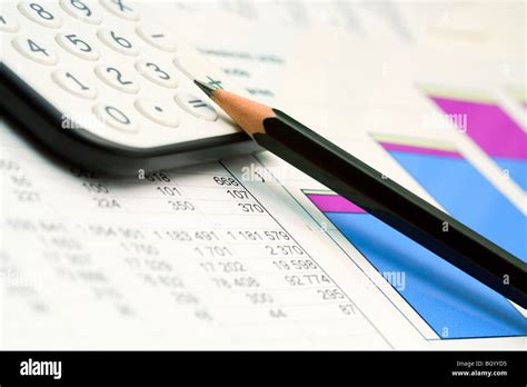 Financial Balance And Stock Market Reports Stock Photo Alamy