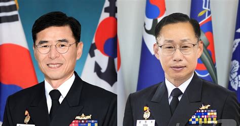 김경률 해군사관학교장·강정호 해군교육사령관 취임