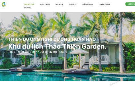 Code Website Khu Du Lịch Resort Cực đẹp Bằng Html Css Js