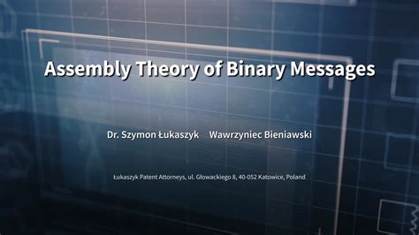 Encyclopedia Mdpi On Linkedin Assembly Theory Of Binary Messages