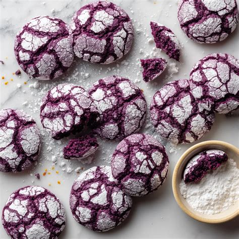 Ube Crinkle Cookies Best 30 Soft Purple Yam Bites