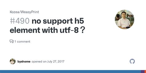 no support h5 element with utf 8？ · issue 490 · kozea weasyprint · github