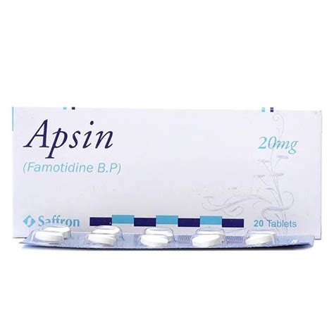 Apsin Tablet 20 Mg