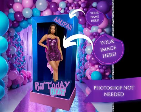 Purple Doll Photoshoot Birthday Photoshoot Social Media Birthday