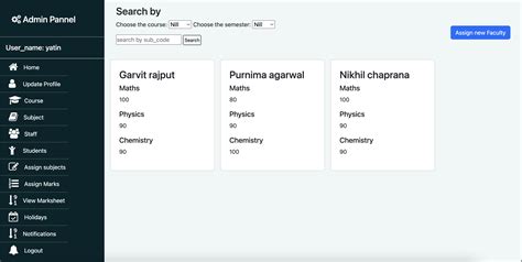 GitHub VohraaYatinn Django College Management Project