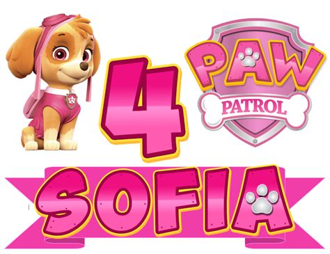 Sofia pow patrol Artesanía de panda Escudo paw patrol Sofía