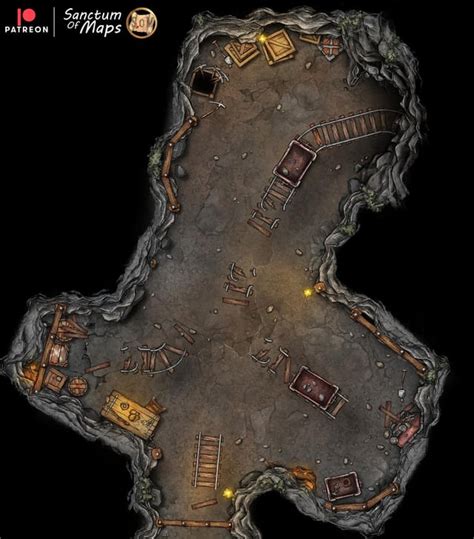 Oc The Deadmines 130x78 Battlemap Rdungeonmasters
