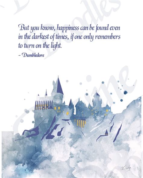 Harry Potter Inspired Print On Happiness Dumbledore Etsy