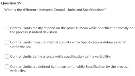 Solved Question 19 What Is The Difference Between
