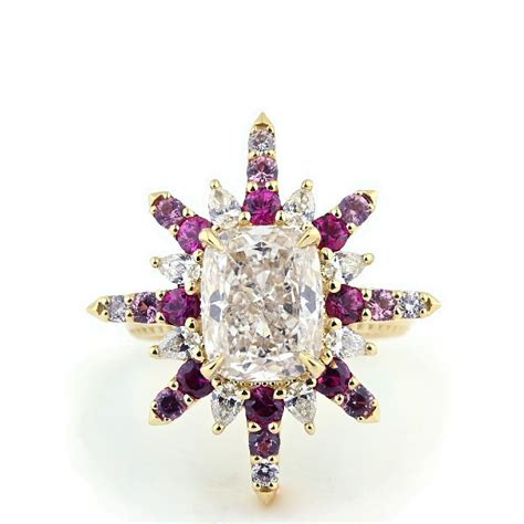 Diamond Starburst Ring Custom Engagement Rings