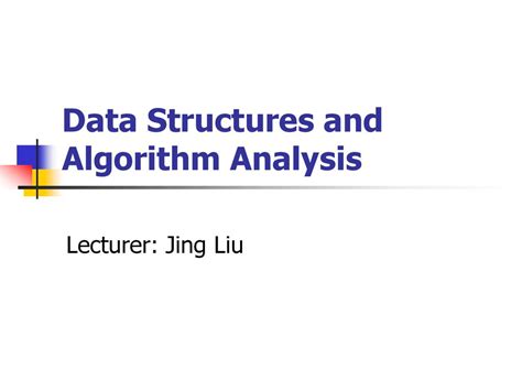 Data Structures And Algorithm Analysis Ppt Download