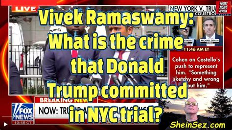 Vivek Ramaswamy What Is The Crime That Donald One News Page Video