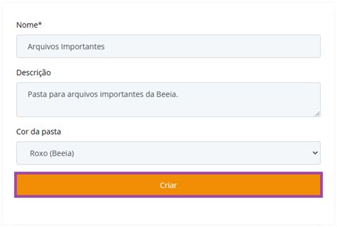 Como Criar Uma Nova Pasta No Repositório De Arquivos Beeia