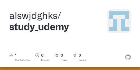 Github Alswjdghks Study Udemy