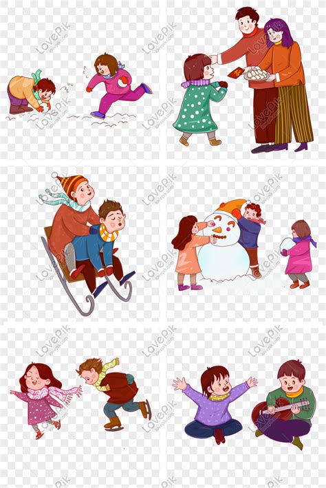 손으로 그린 만화 새 해 그림 Png 일러스트 무료 다운로드 Lovepik
