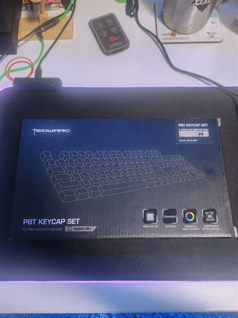 Tecware PBT Keycap Set White Grey Computers Tech Parts Accessories Computer Keyboard On