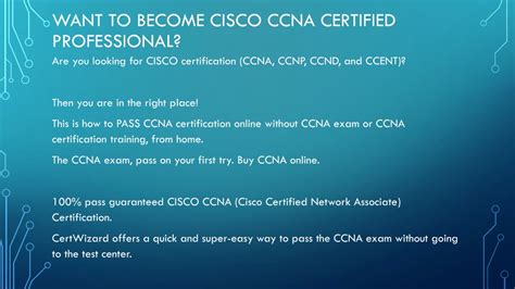 PPT PASS Cisco CCNA Without Exam Or Training PowerPoint Presentation ID