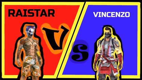Raistar Vs Vincenzo Free Fire Op Gameplay Youtube